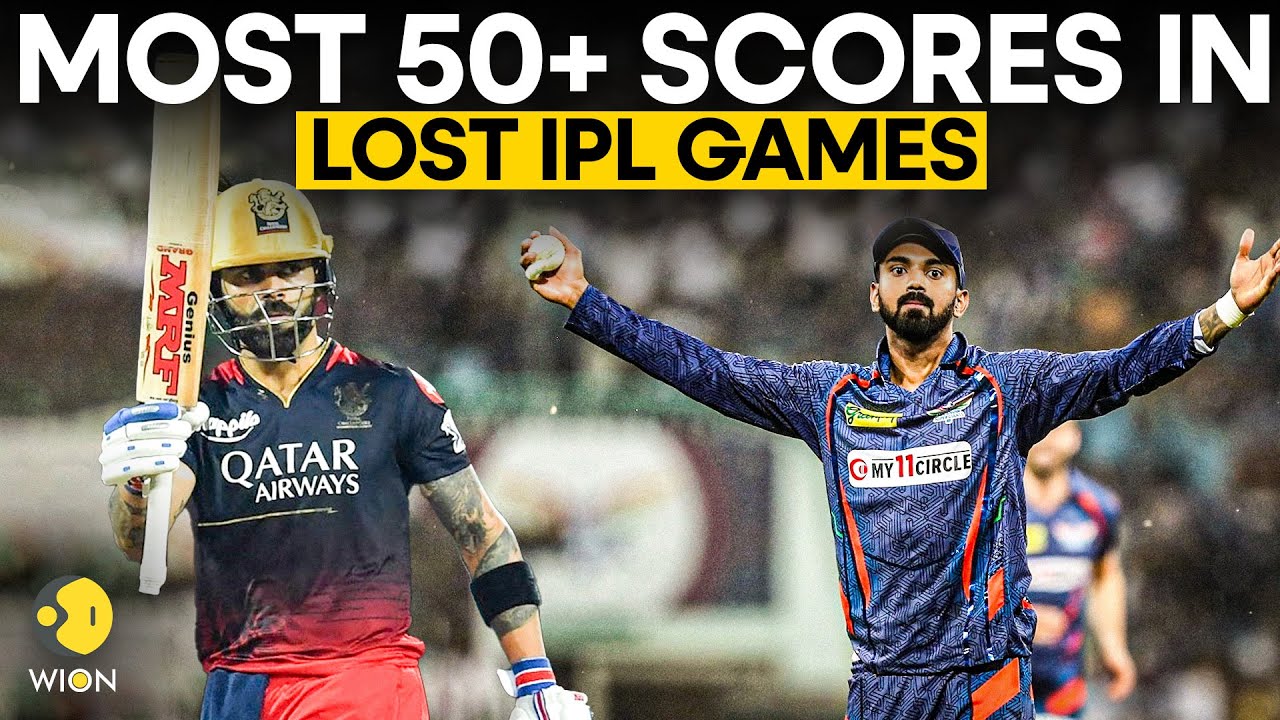 Batters with most 50+ scores in lost IPL matches | WION Originals - YouTube