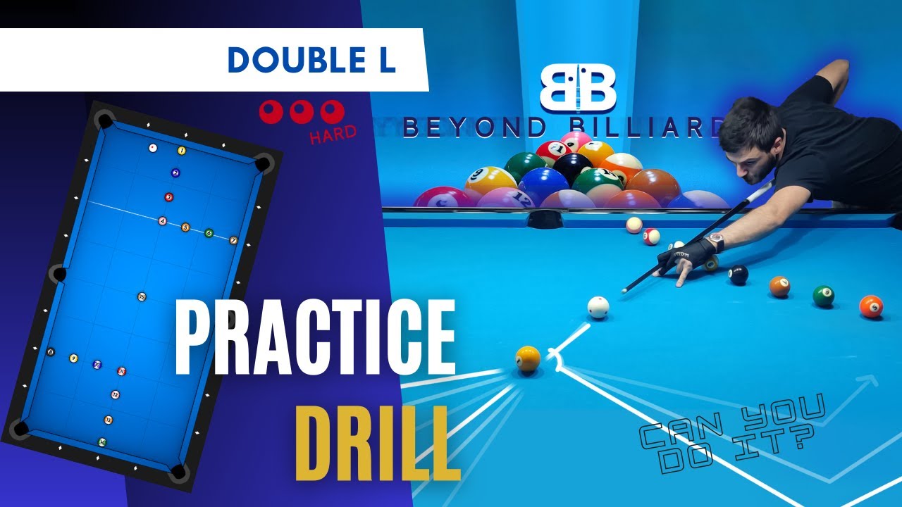 Double L Drill - Hard Difficulty Pool Billiard & Practice - YouTube