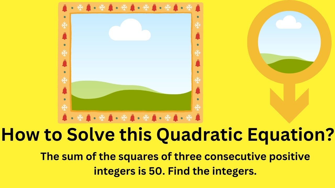 Solution of Quadratic Equation Word Problem 10th CBSE Mathematics - YouTube