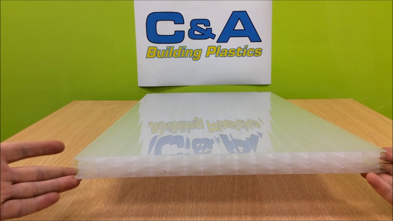 25mm Opal Polycarbonate Sheet 9 Wall - YouTube