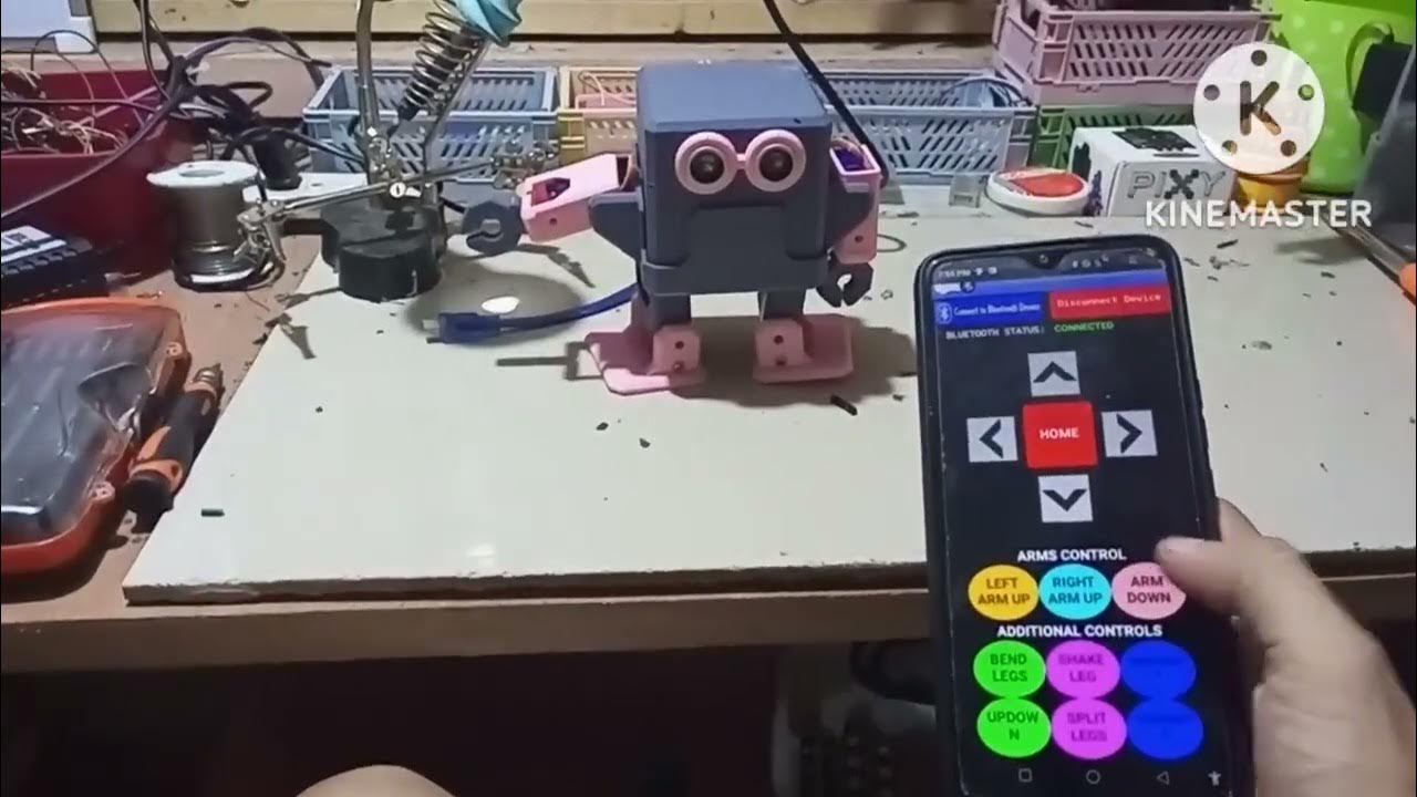 OTTO DIY: 3D Printed Android app Controlled Humanoid Robot. - YouTube
