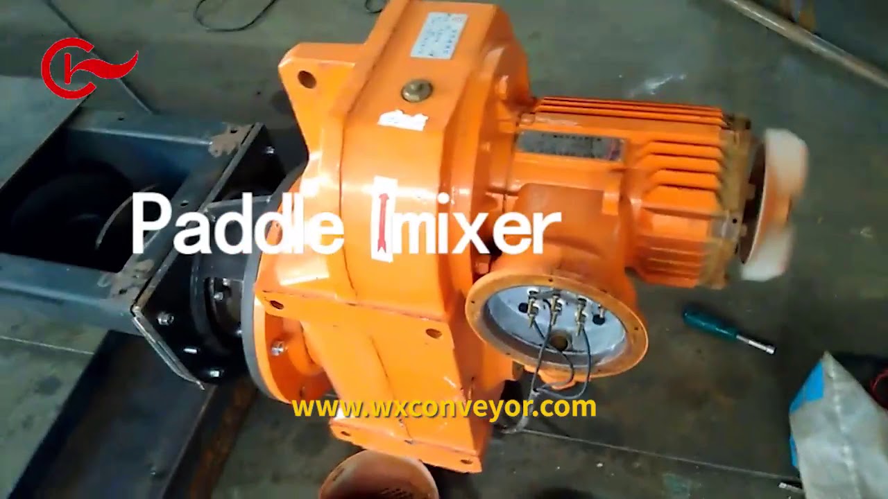 Horizontal Paddle Screw Flight for Wet Clay - YouTube