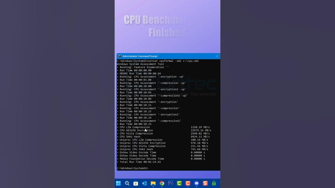 Check How Good Your CPU is in Command Prompt - YouTube