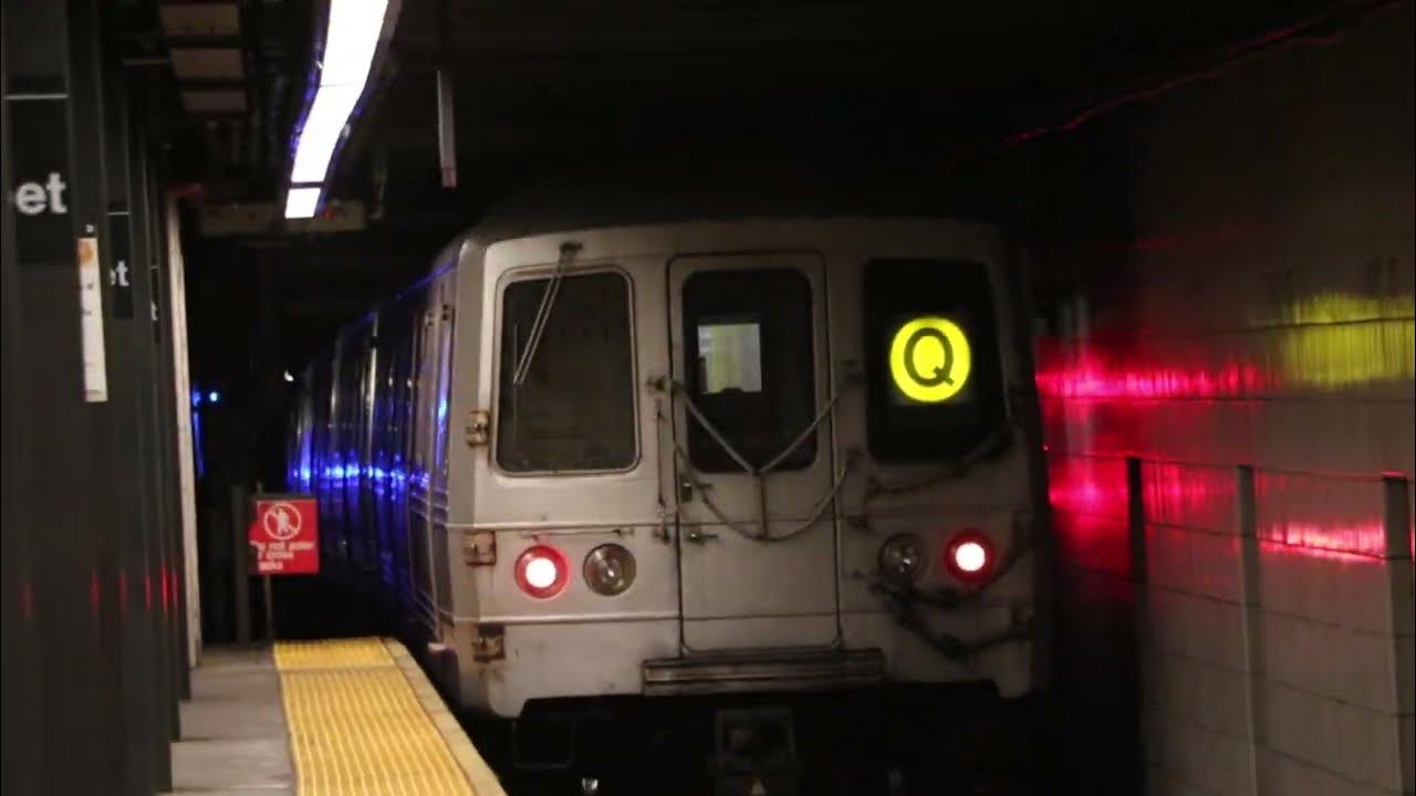 MTA New York City Subway : 96th Street Bound R46 Q Train Via The F Line @ 57th Street - YouTube