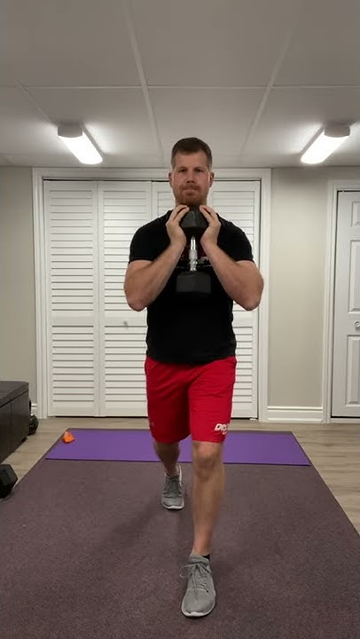 DB Goblet Split Squat with eccentric focus - YouTube
