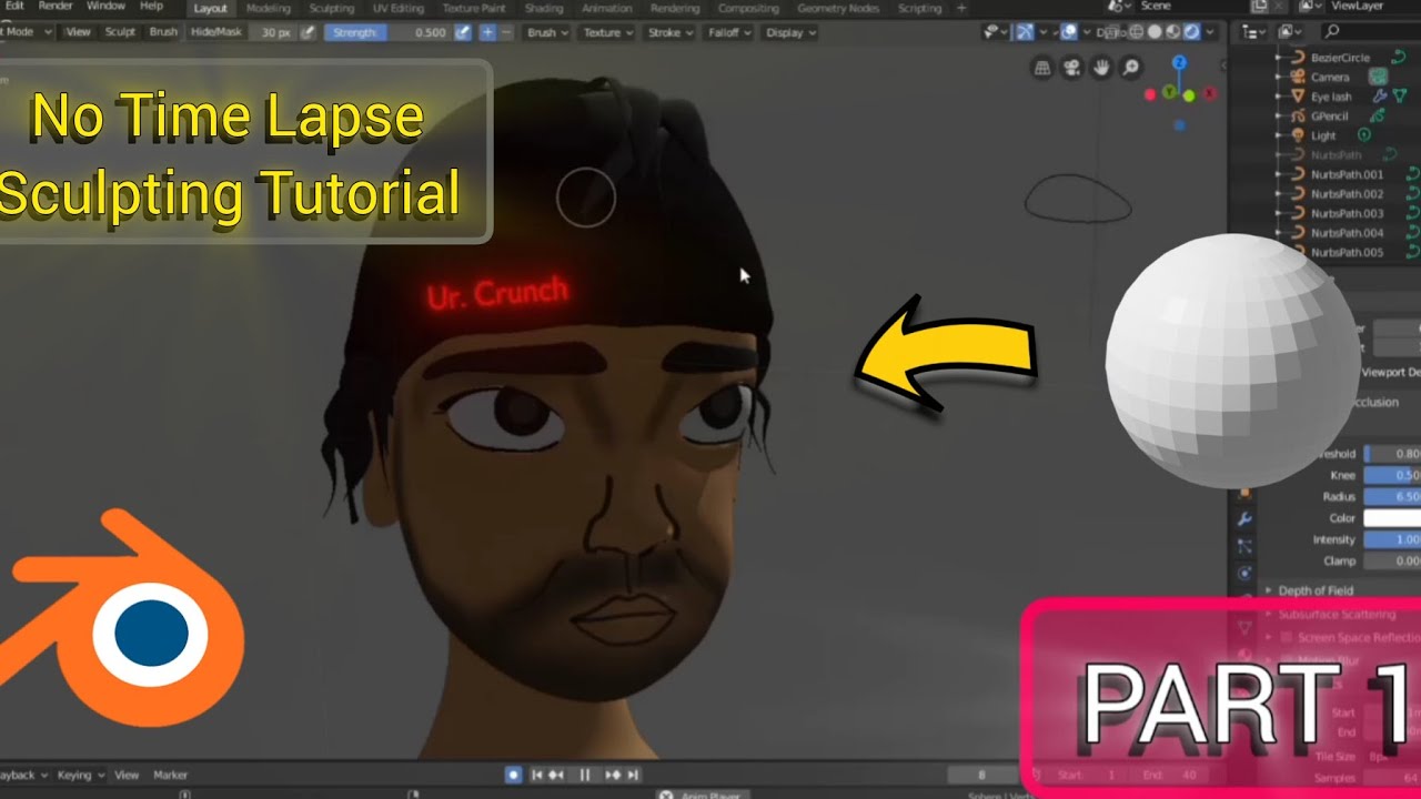Sculpting in Blender for beginners (Full course/Tutorial) part 1 #b3d ...