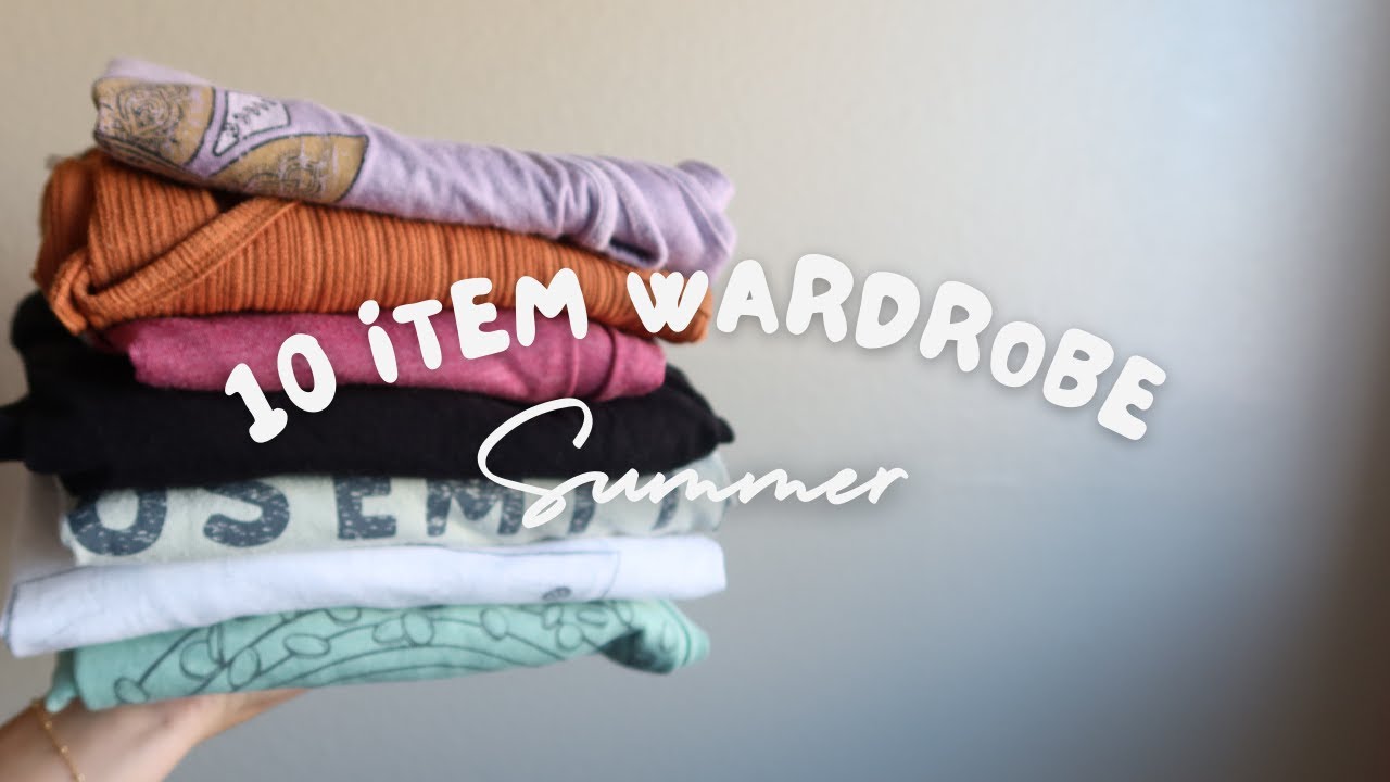10 Item Wardrobe (decluttered my closet for good) - YouTube