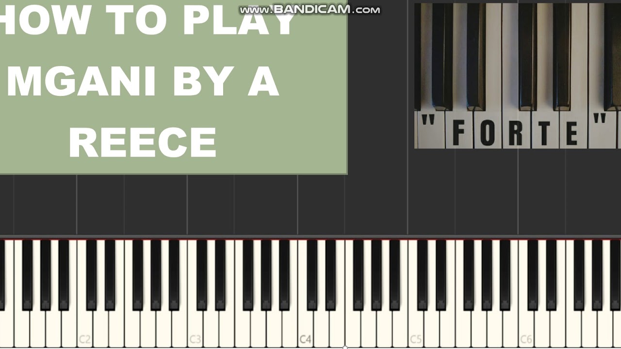 A Reece - Mgani (piano tutorial) - YouTube