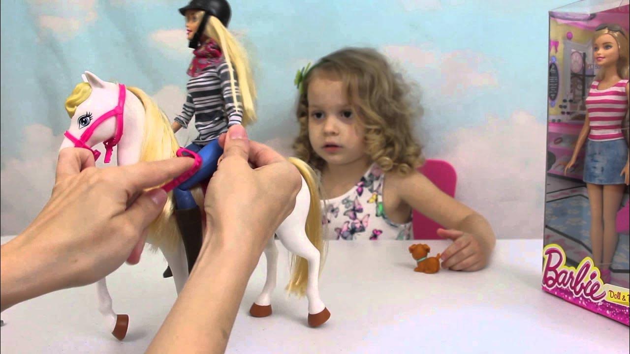 Барби с лошадкой и Барби с собачками Barbie Doll and Horse and Barbie ...