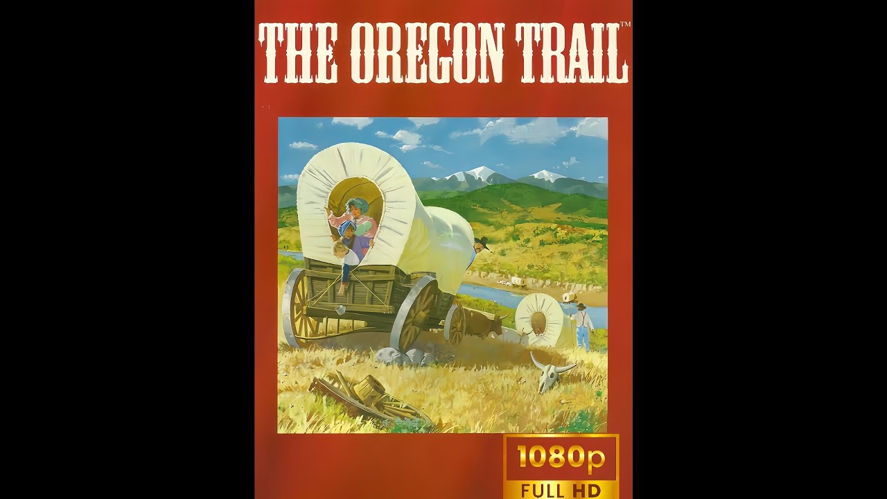 the oregon trail (1971) game material and short gameplay. - YouTube