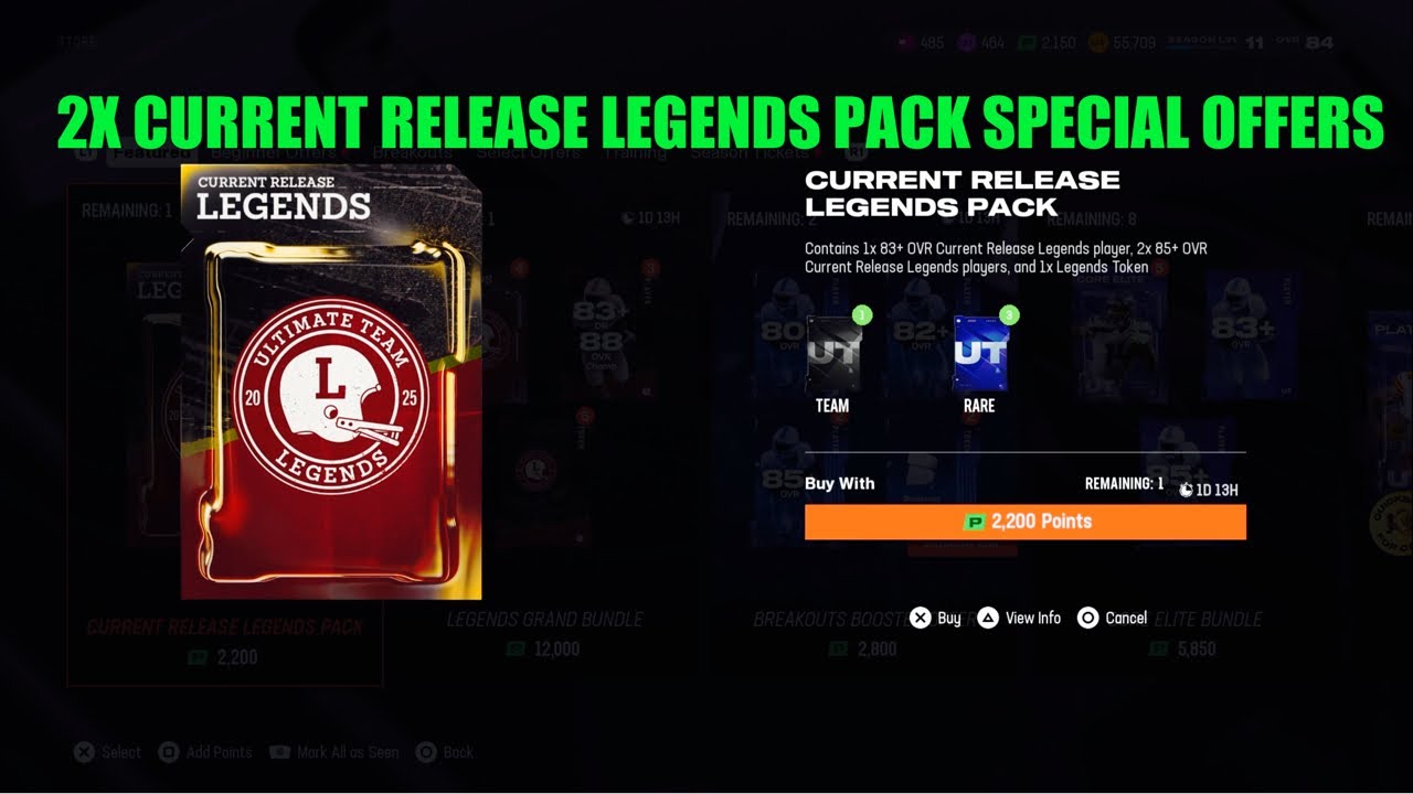 CURRENT RELEASE LEGENDS PACK 2X SPECIAL OFFER, THEY ARE GETTING ...