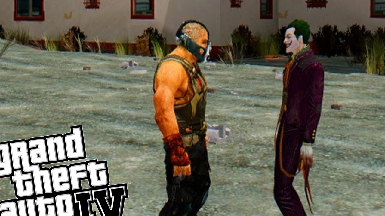 GTA IV BATMAN MOD'S - THE JOKER VS BANE - YouTube