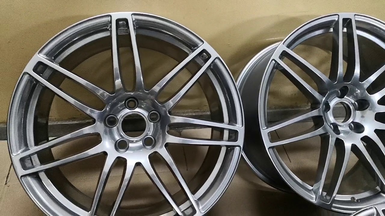 20" OEM AUDI A7 S-line wheels refurbed in chrome - YouTube