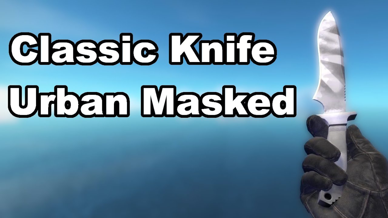 Classic Knife Urban Masked | CSGO Skin Showcase - YouTube