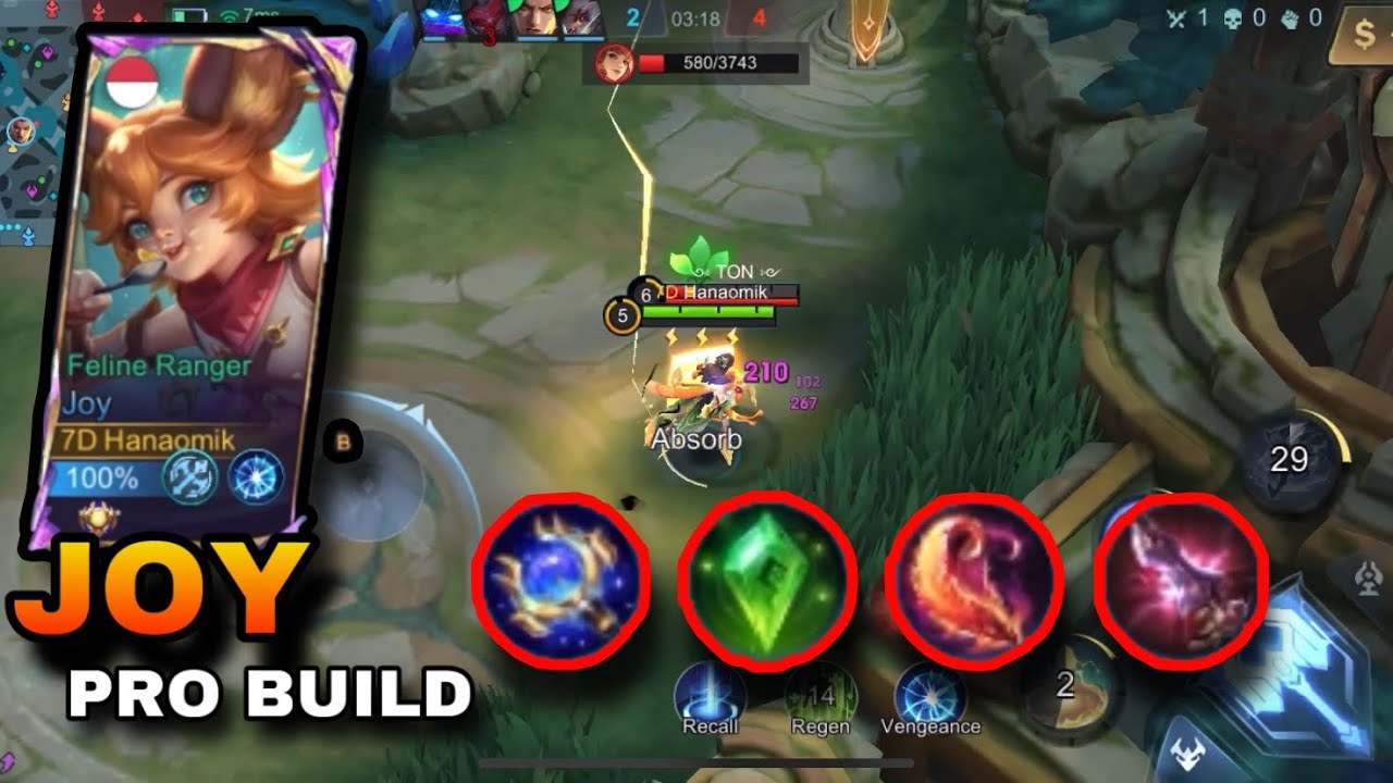 JOY 3 Stacks Dash is OP! | Pro Build | Mobile legends - YouTube