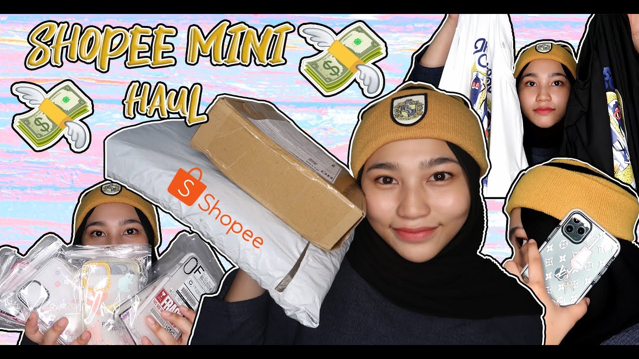 SHOPEE MINI HAUL | Unboxing cheap things & try on haul - MALAYSIA - YouTube