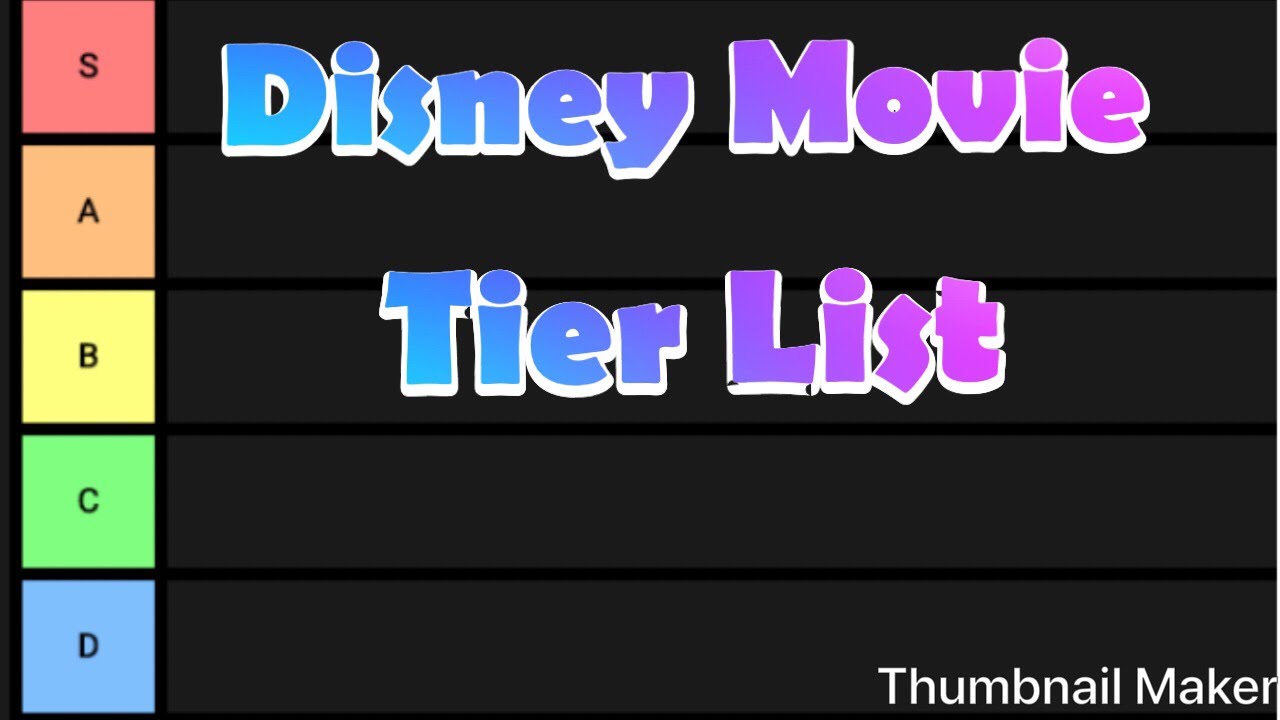 Disney Movie Tier List YouTube disney-movie-tier-list-youtube