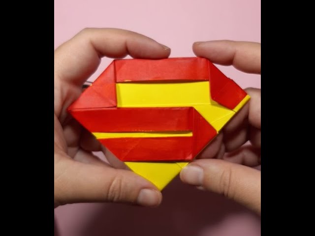 Superman Logo Papercraft Paper Crafts Papercraft Templates Origami