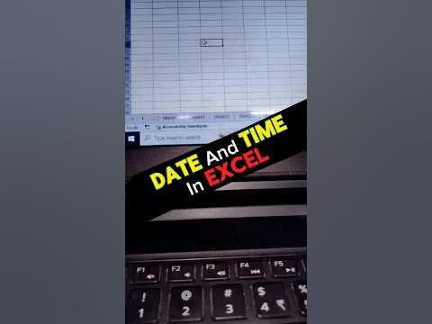 Insert DATE and TIME in EXCEL💯🔥 - YouTube