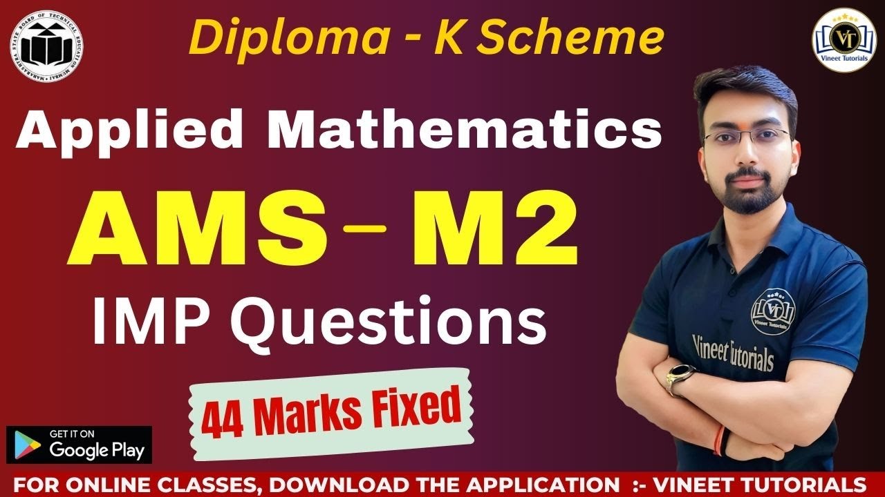 Maths 2 IMP Questions for Passing 🔥 | Applied Mathematics| MSBTE ...