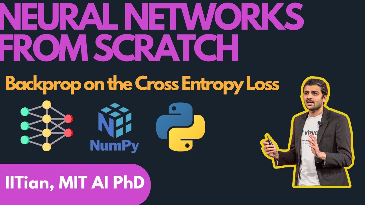 Lecrure 18 - Implementing backpropagation on the cross entropy loss function - YouTube