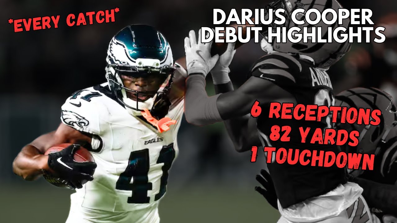 Darius Cooper NFL Debut Highlights 🦅| 2025 Preseason - YouTube
