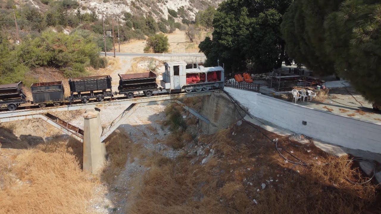 Old mine train in Kalavasos village, Cyprus - YouTube