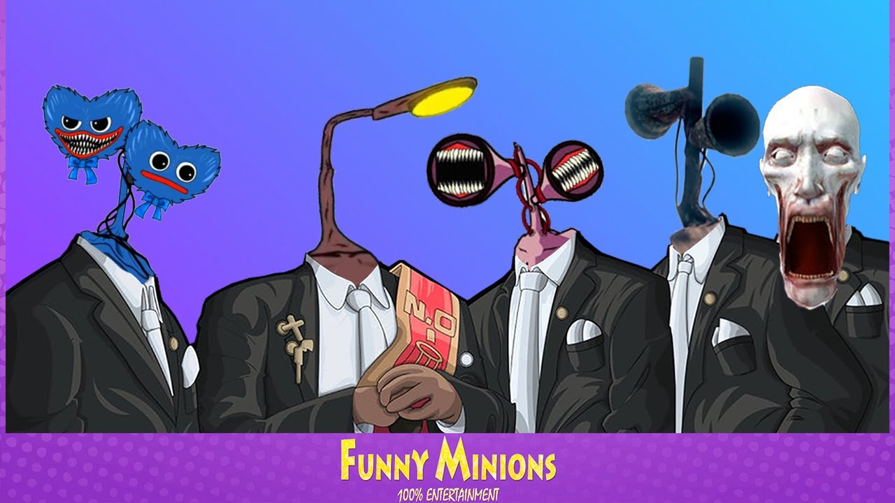 Siren Head and Light Head & Huggy Head and Scp - Coffin Dance Meme ...