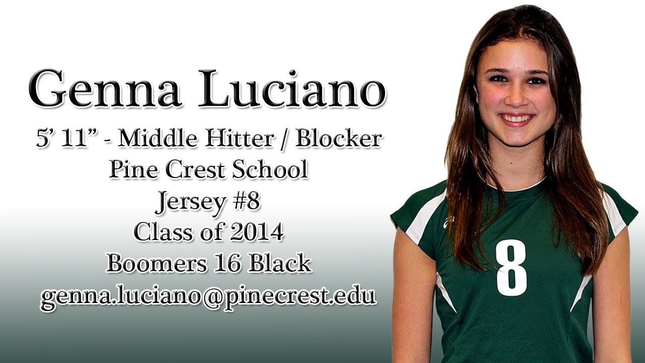 Genna Luciano - 5' 11" Middle Hitter/Blocker - Class of 2014 - High ...