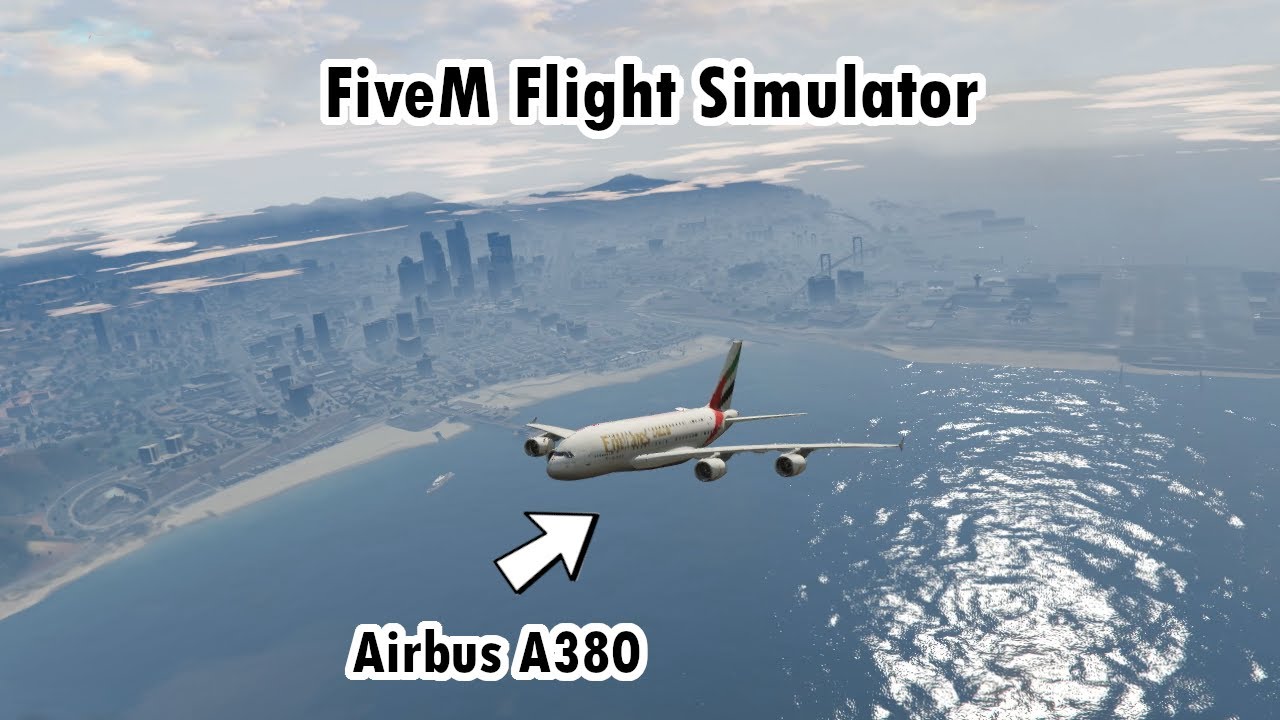 FiveM Lucaas Flight Simulator Airbus A380 (LSIA-SSIA) (GTA 5) - YouTube