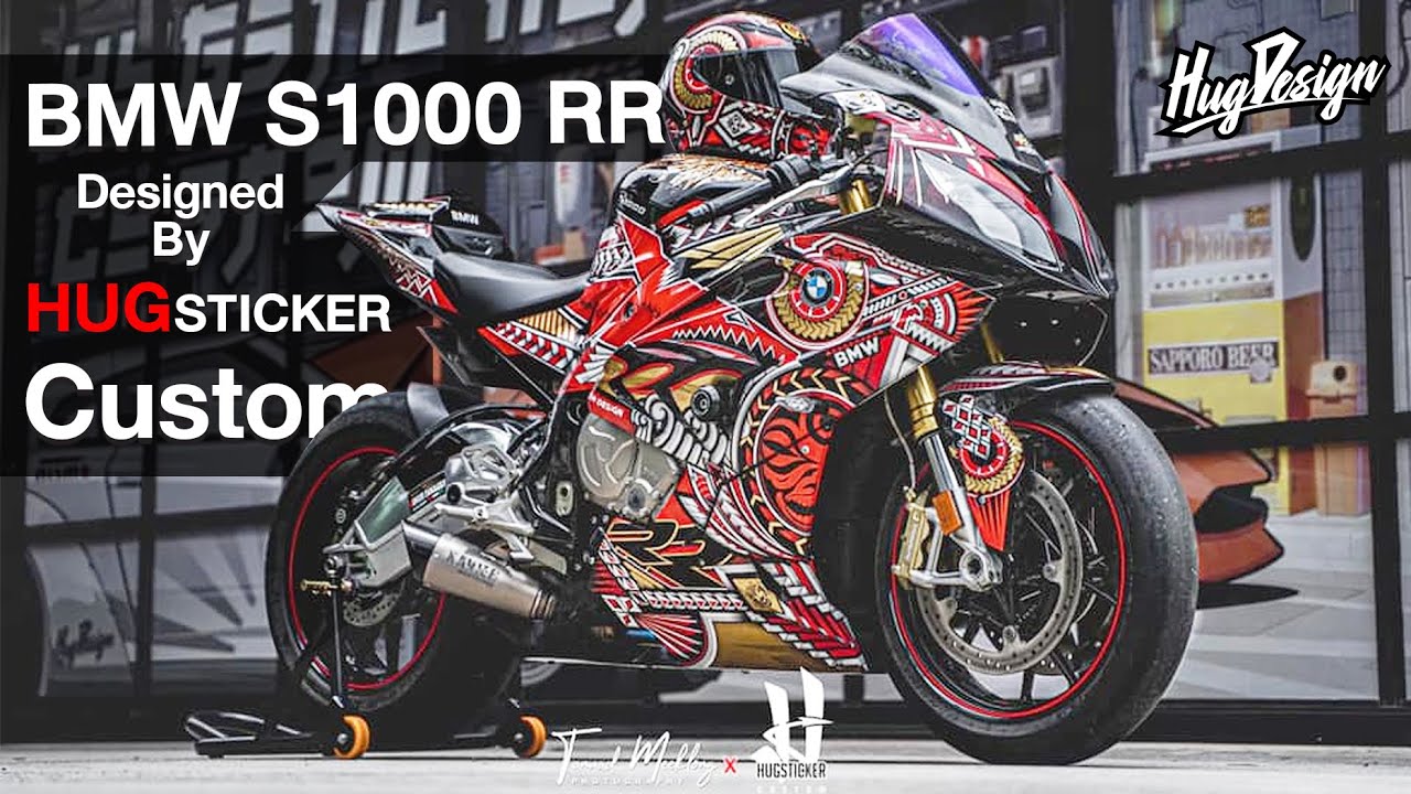 BMW S1000RR ชนเผ่ามารี Designed By Hugsticker Custom - YouTube