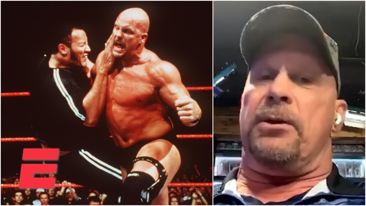 Steve Austin looks back at WrestleMania trilogy vs. The Rock, previews ...