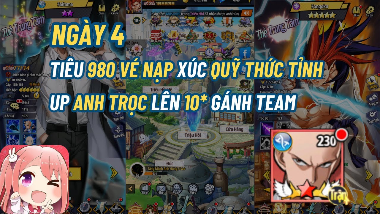 Học Viện Huyền Thoại #5 - NGÀY 4, XÚC QUỸ THỨC TỈNH && UP ANH TRỌC LÊN ...