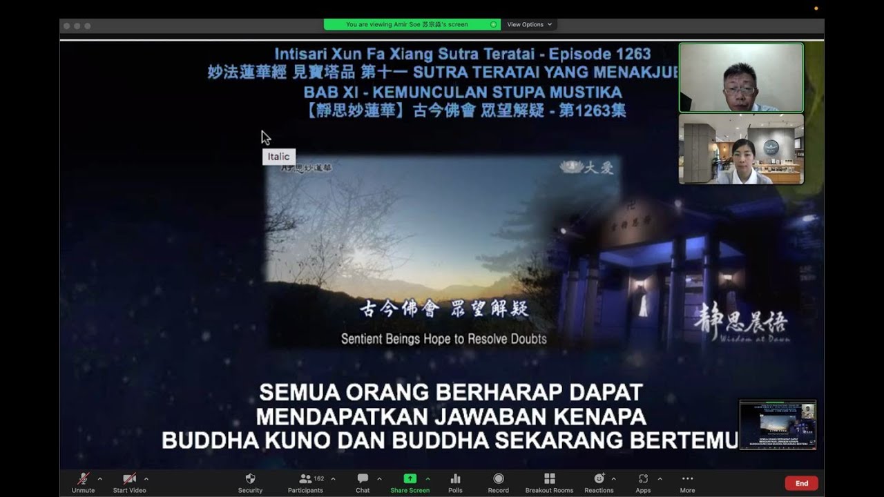 Rabu 29 Maret 2023 - Sharing Xun Fa Xiang Indonesia - Sutra Teratai Ep ...