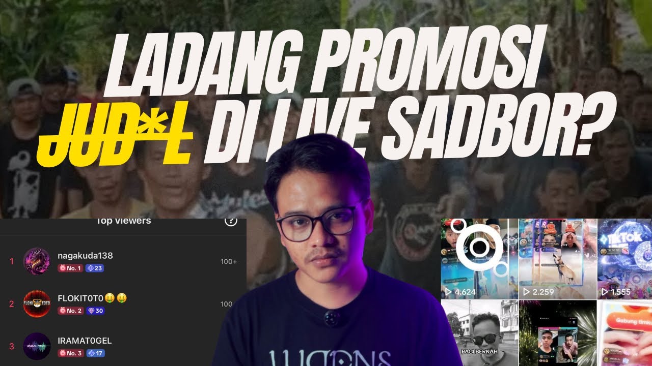 Sisi Gelap Live "Joget Sadbor" Tiktok jadi ladang promosi Ju*i Online ...