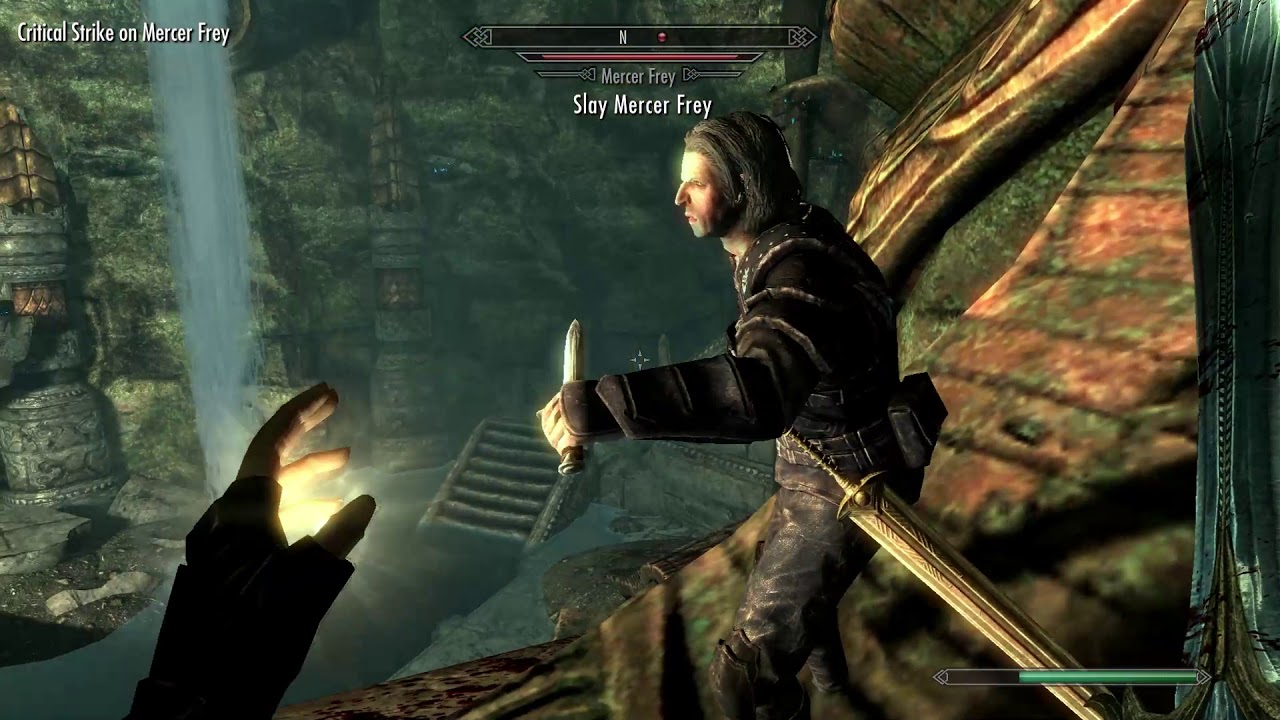 Skyrim: Special Edition - Killing Mercer Frey - YouTube