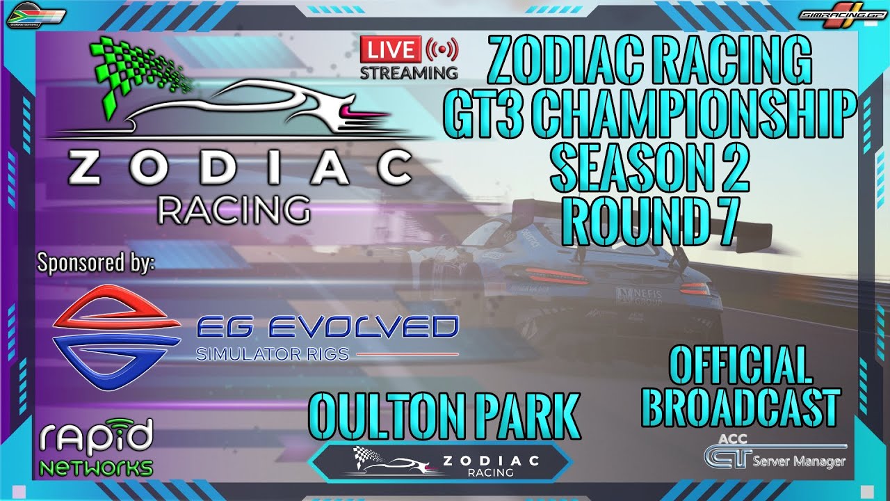Zodiac Racing GT3 Championship S2 R7 Oulton Park - YouTube