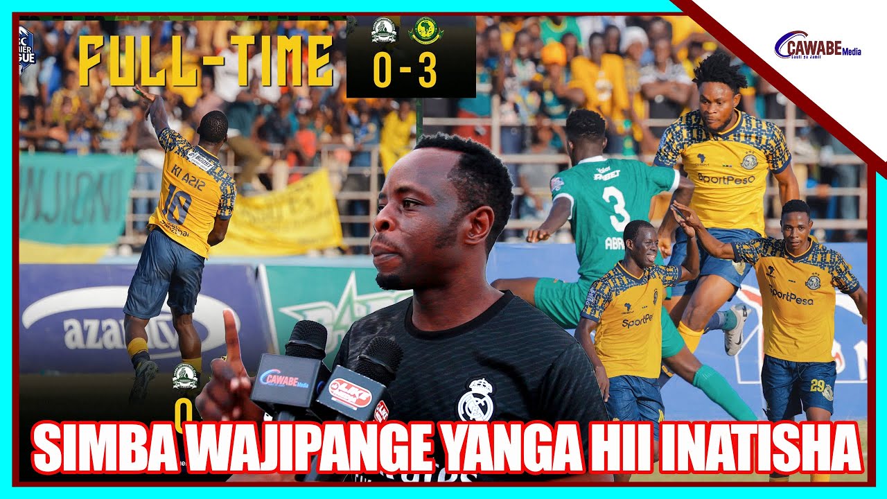 LUGANO AWAPA YANGA UBINGWA| SIMBA WANA KAZI NGUMU TAREHE NANE - YouTube