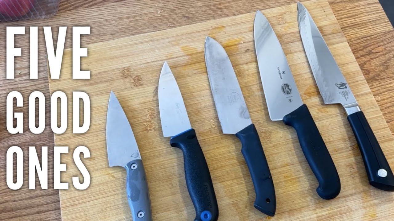 Just five great kitchen knives, all prices - YouTube