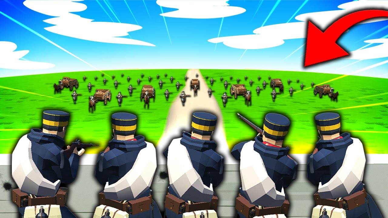 I Must DEFEND THE WALL in this GIANT CASTLE SIEGE - Ravenfield Russo ...