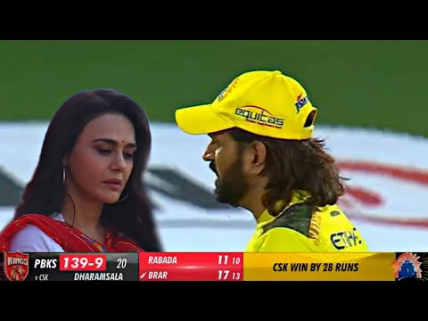 Ms Dhoni did this when Preity zinta was crying after PBKS lost vs CSK ...