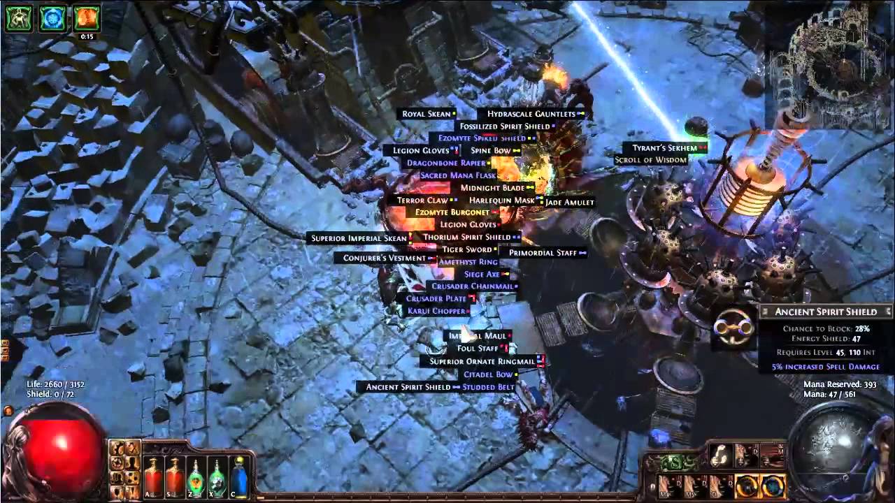 Path of Exile - DonaldF's Cyclone Ranger fast kill Dominus [PoE] - YouTube