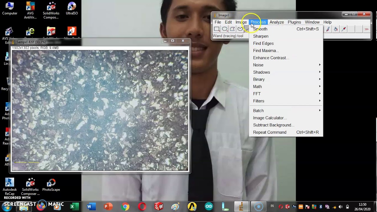 Cara menggunakan Sofware Image-J (002) - YouTube