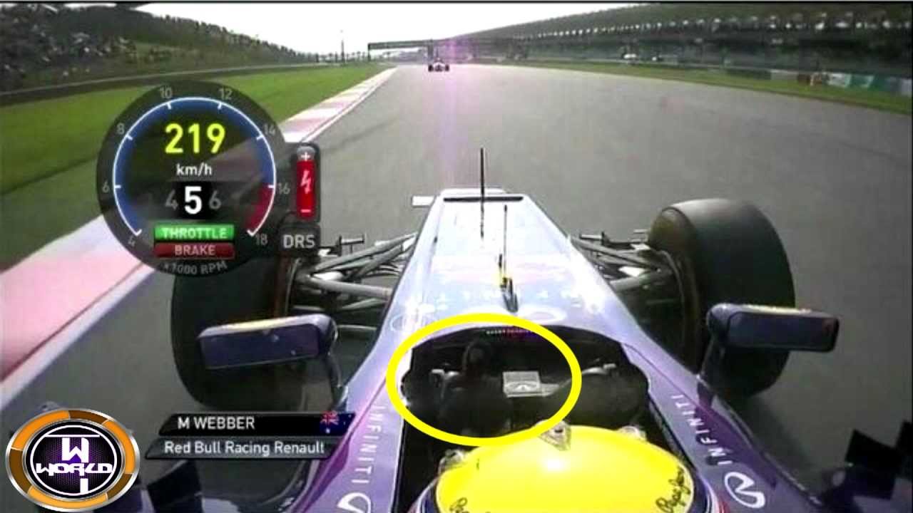Mark Webber Shows Sebastian Vettel The Middle Finger - YouTube