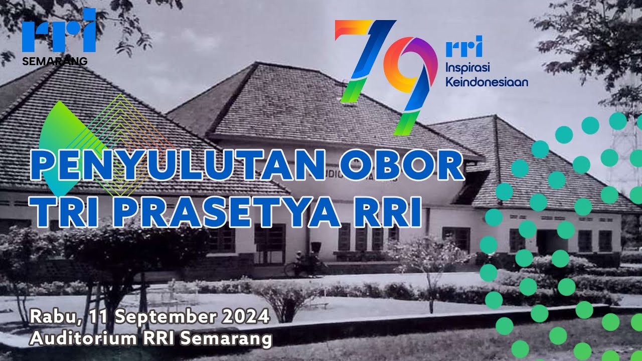 Penyulutan Obor Tri Prasetya RRI - HUT RRI ke 79 - Auditorium RRI ...