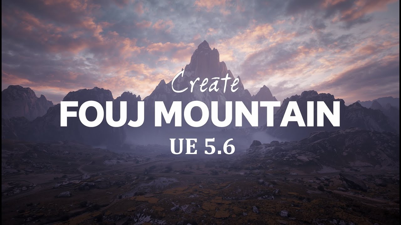 Create Realistic Fouji Mountain in UE5.6 | Beginner Realistic Landscape ...