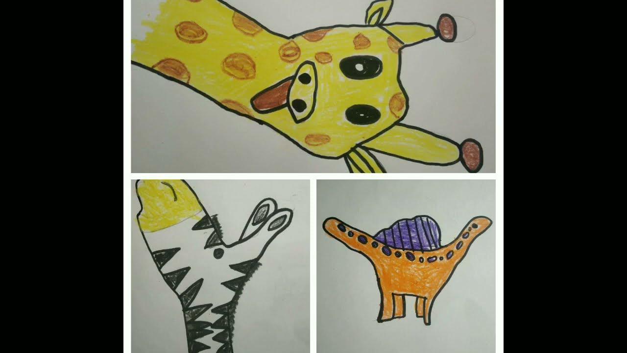 Easy kids craft // palm tracing drawings // palm trace animal drawings ...