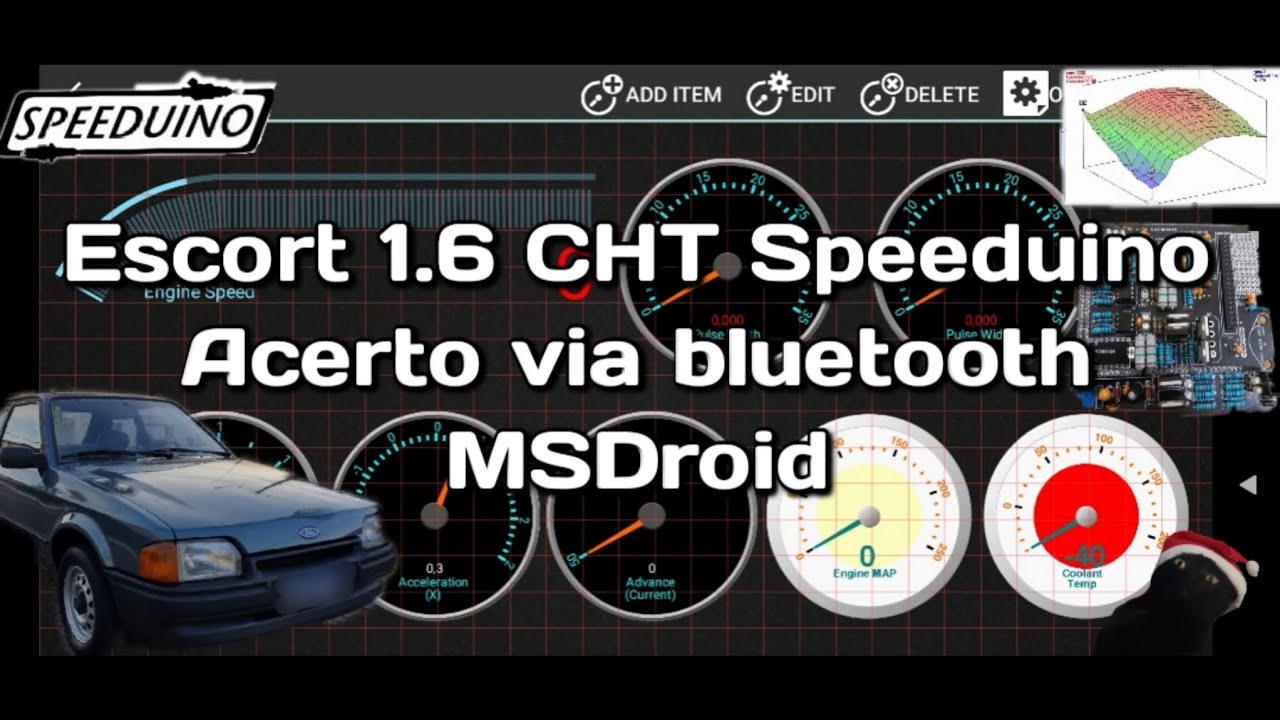 Escort 1.6 CHT - Injeção Speeduino - MSDroid Dashboard e Acerto via ...