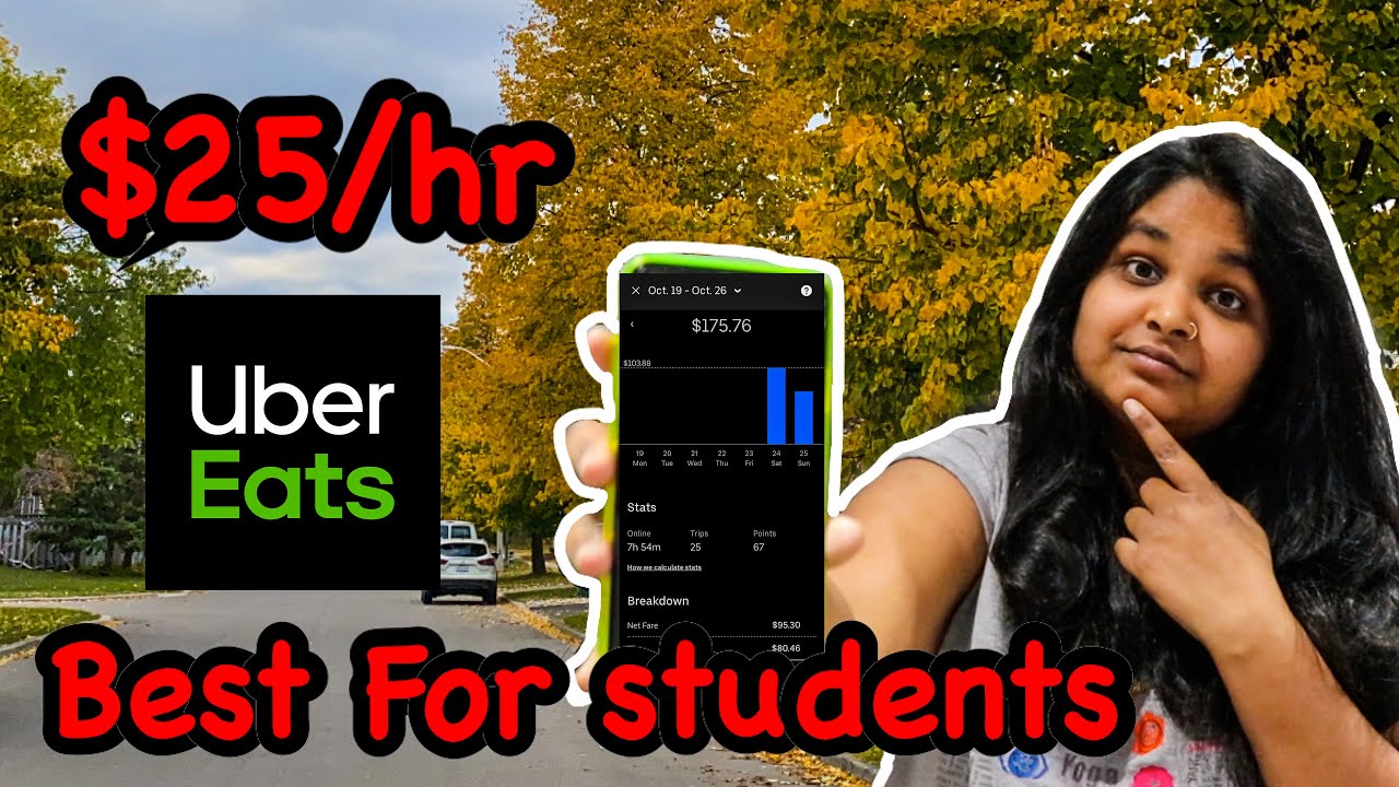 I tried Uber Eats - Food delivery (PROCESS & EARNINGS) | Jobs in Canada - YouTube