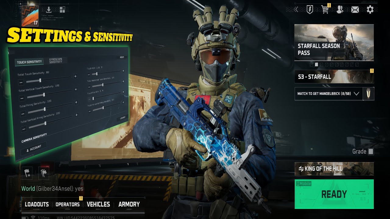 DELTA FORCE MOBILE BEST SETTINGS & SENSITIVITY YOU NEED !! - YouTube